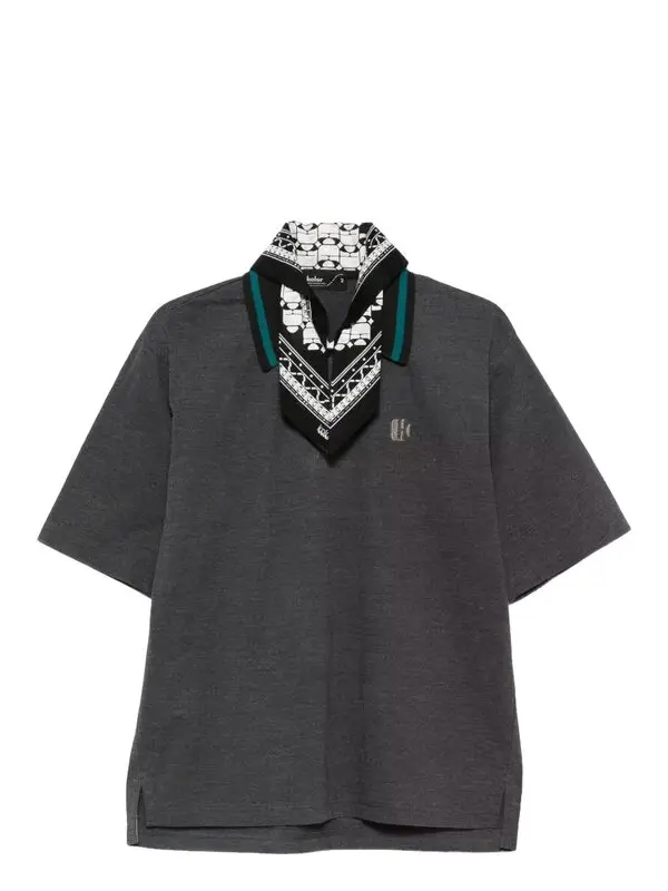 Kolor Logo-embroidered Polo Shirt - Grey