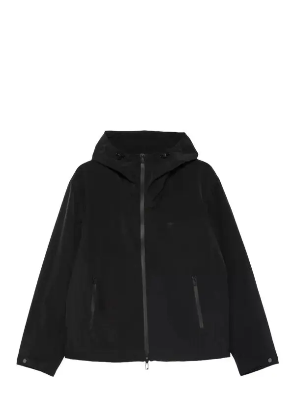 Emporio Armani Hooded Zip-up Jacket - Black