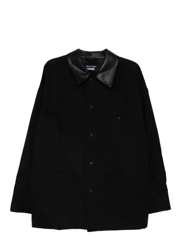Comme Des Garçons Wool Collared Jacket - Black