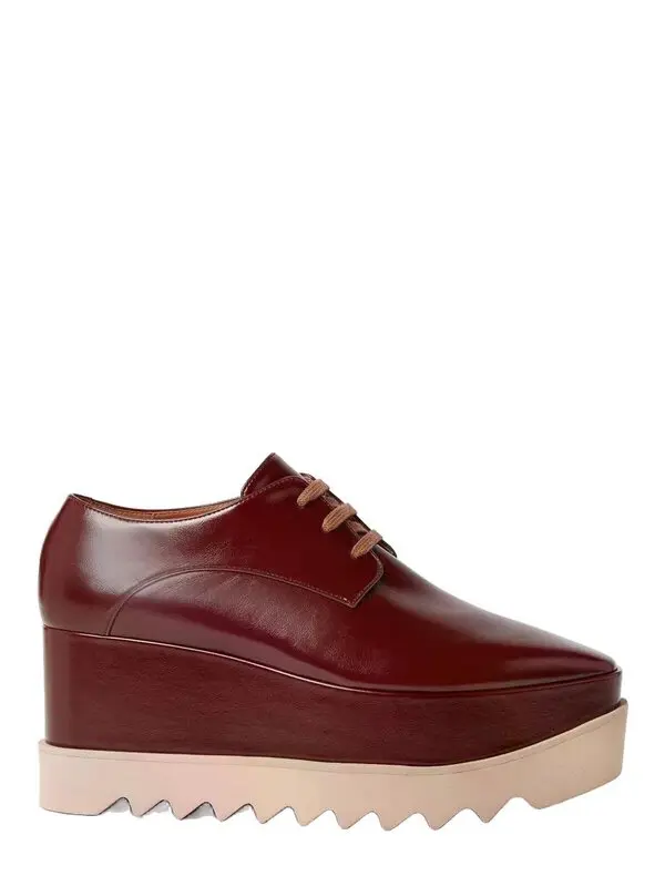 Stella McCartney Elyse Platform-sole Derby Shoes - Red