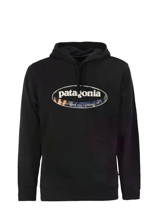 Patagonia Logo-print Hoodie - Black