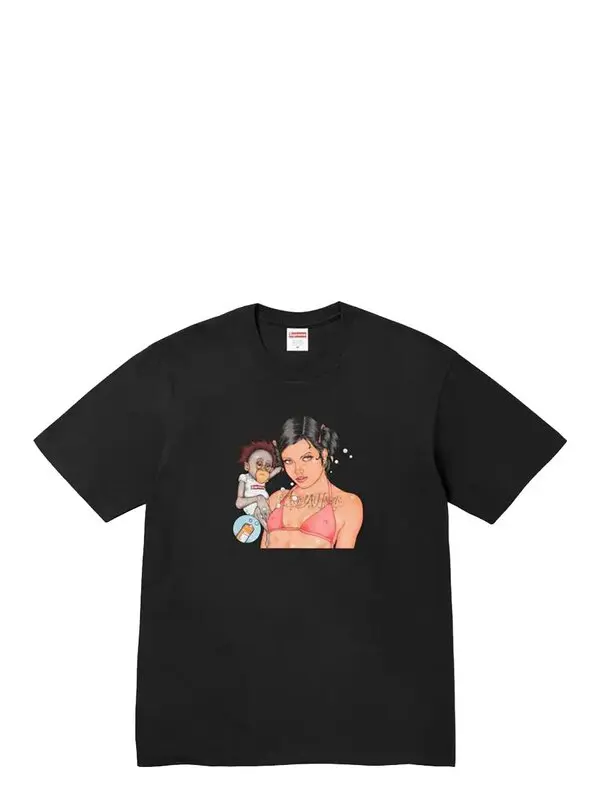 Supreme Angel Crew-neck T-shirt - Black