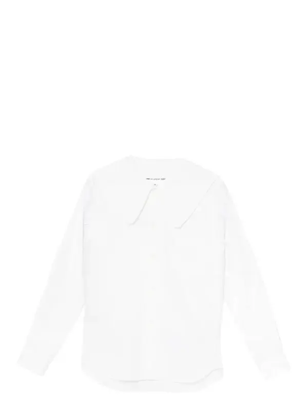 Comme Des Garçons Spread Collar Long-sleeve Shirt - White