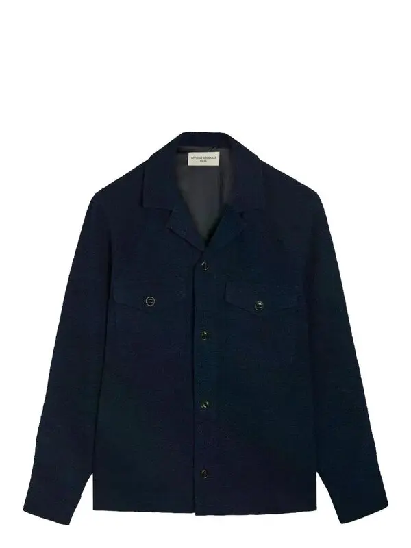 Officine Générale Pocket Cotton Jacket - Blue