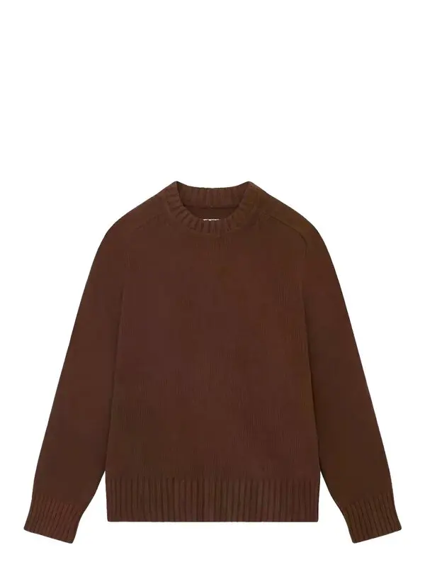 LOULOU Crew-neck Sweater - Brown