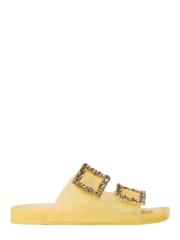 TWINSET Buckle Embellished Slippers - White