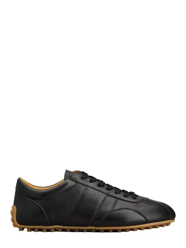 TOD'S Laced Panelled Sneakers - Black