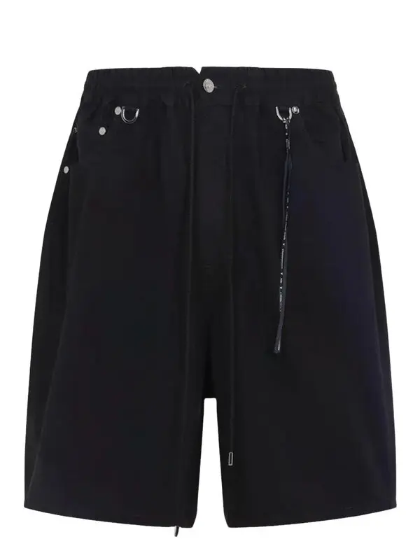 MASTERMIND WORLD Skull-graphic Drawstring Shorts - Black
