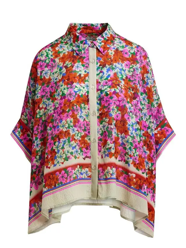 Essentiel Antwerp Jirt Floral Shirt - Red