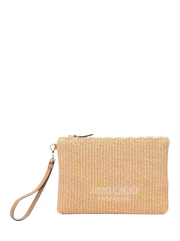 JIMMY CHOO Zipped Flat Pouch - Neutrals