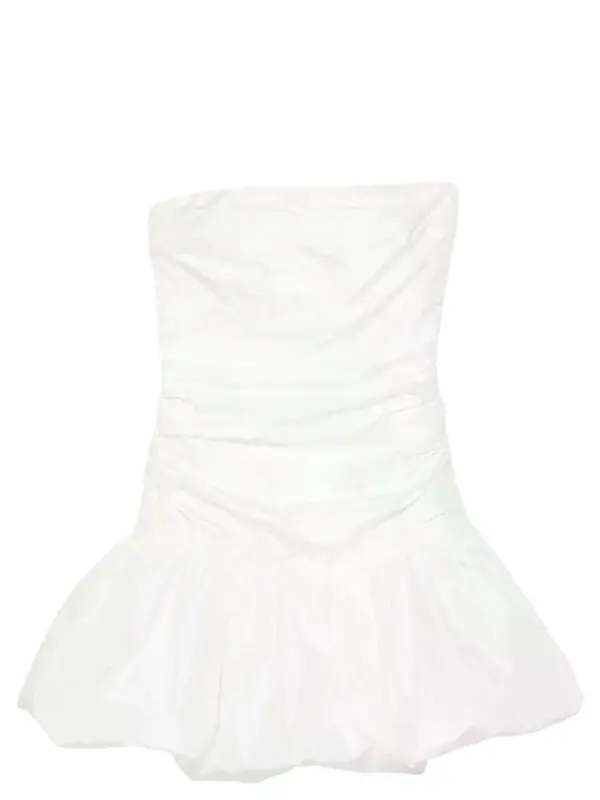 ROTATE BY BIRGER CHRISTENSEN Taffeta Balloon Mini Dress - White