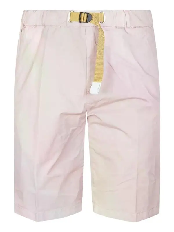 WHITE SAND Belted Bermuda Shorts - Pink
