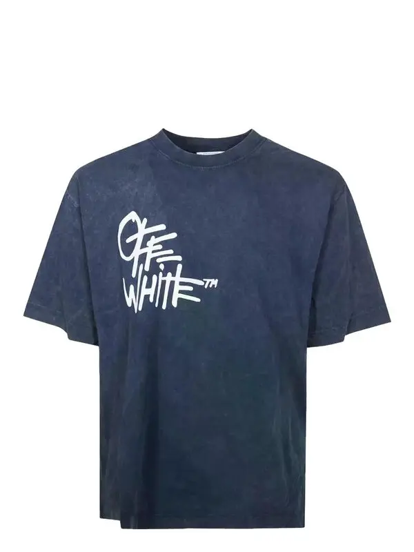 Off-White Crew-neck T-shirt - Blue