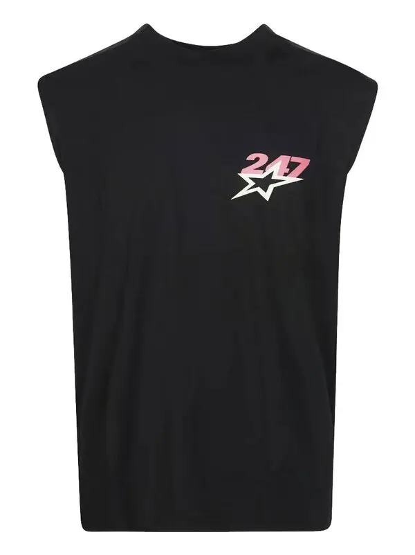 REPRESENT Team 247 Star Print Vest - Black