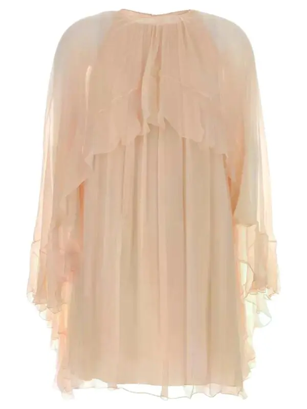 Chloé Ruffled Mini Dress - Pink