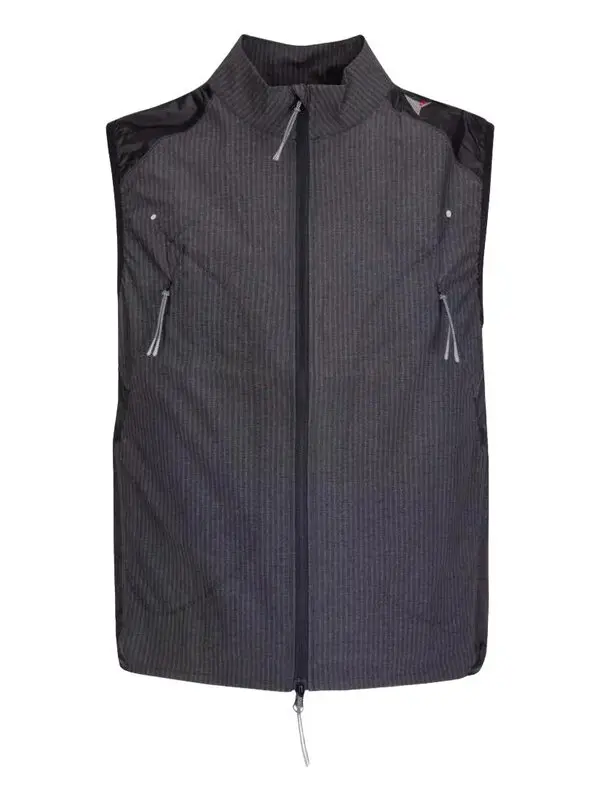 ROA Pinstriped Vest - Grey