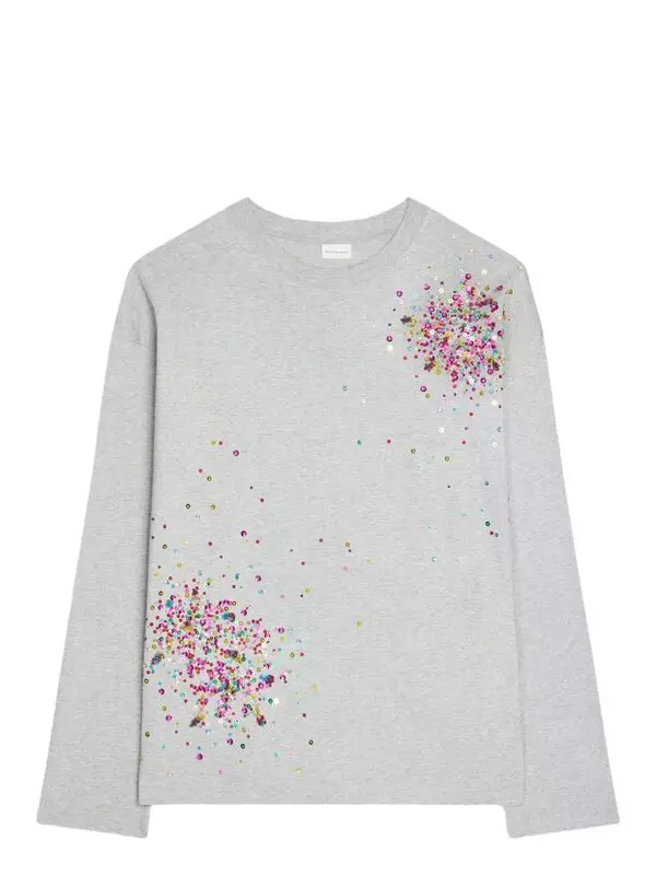 Dries Van Noten Sequin-embellished Sweater - Grey