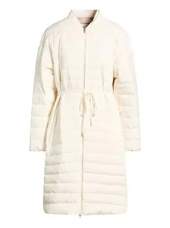 Peserico Easy Puffer Ivory Polyester Down Coat - White