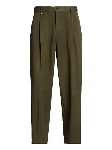 BERNA Straight Leg Tailored Trousers - Green