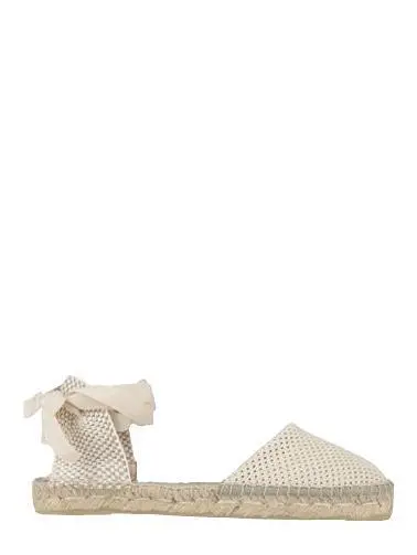 Manebí Cream Textile Fiber Espadrilles - White