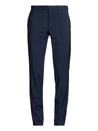 TOMBOLINI Midnight Virgin Wool Tapered Leg Trousers - Blue
