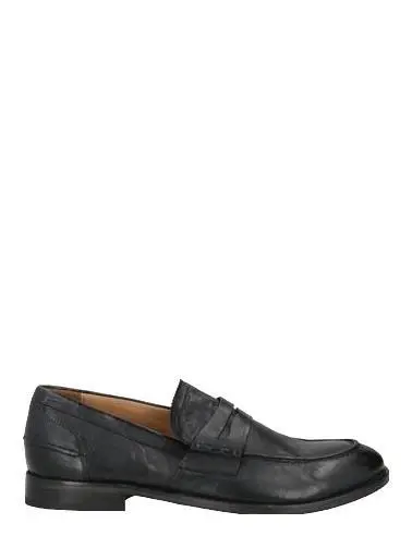 Moma Dark Calfskin Penny Loafers - Navy