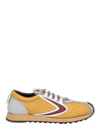 VALSPORT Low-top Sneakers With Suede And Logo - Yellow
