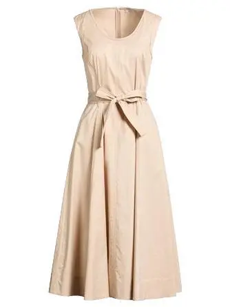Peserico Pesericó Midi Cotton Stretch Dress - Sand