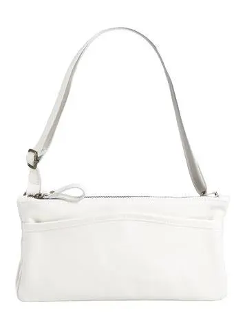 CORSIA Shoulder Bag In Calfskin Leather - White