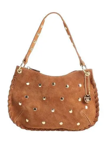 LAURA DI MAGGIO Leather Hobo Bag - Camel