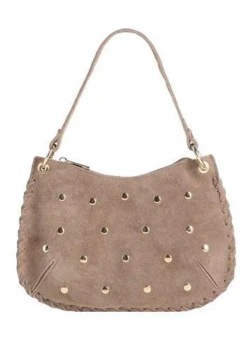 LAURA DI MAGGIO Leather Hobo Bag - Grey
