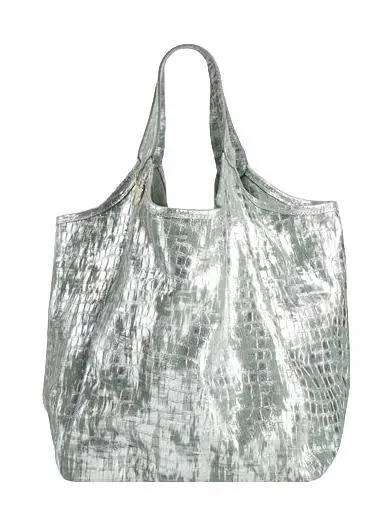 LAURA DI MAGGIO Leather Shopper Bag - Sage Green