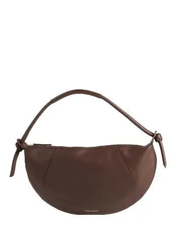 MANSUR GAVRIEL Mini Fortuna Leather Handbag - Dark Brown