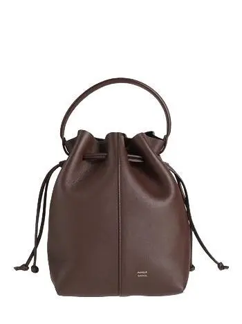 MANSUR GAVRIEL Dea Leather Bucket Bag - Dark Brown