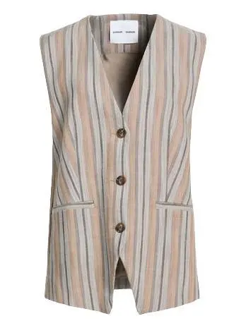 SAMSØE Φ SAMSØE Single-breasted Sleeveless Blazer - Beige