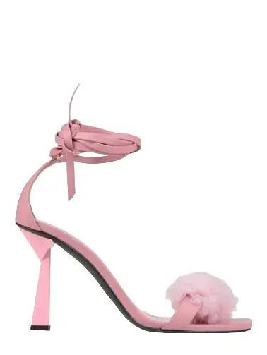 ANIYE BY Leather And Textile Fiber Sandals - Pink
