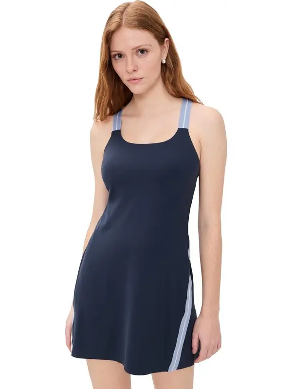 RHONE Retro Revive Dress - Navy Blue