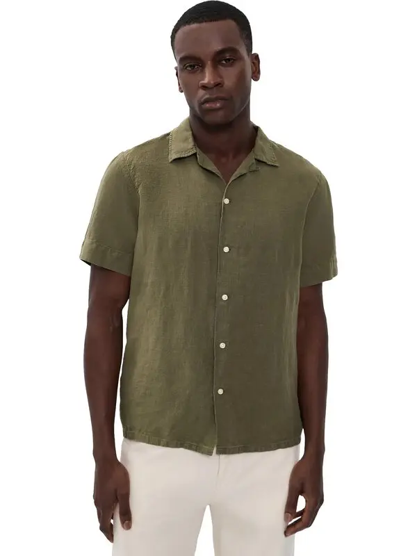 Polo Ralph Lauren Short Sleeve Garment Dye Shirt - New Olive