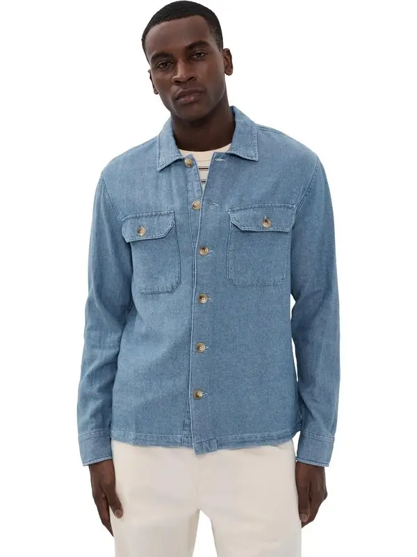 Rails Hayes Shirt - Medium Wash Indigo