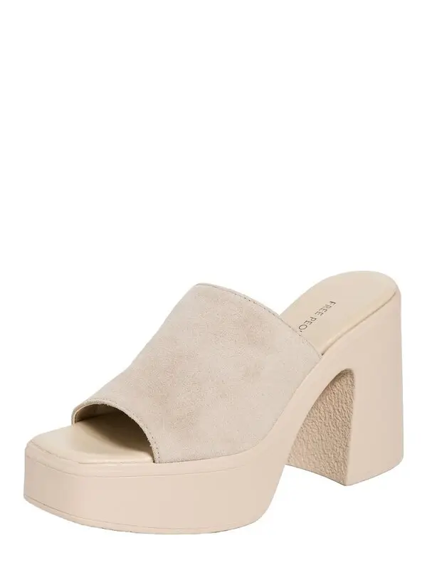 Free People Zoe Platforms - Diamond Suede