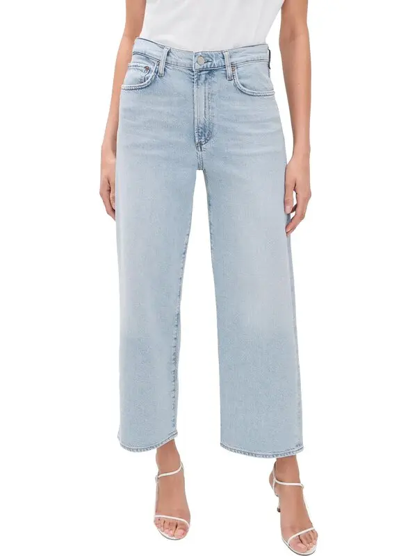 AGOLDE Harper Cropped Relaxed Straight-leg Jeans - Flaunt