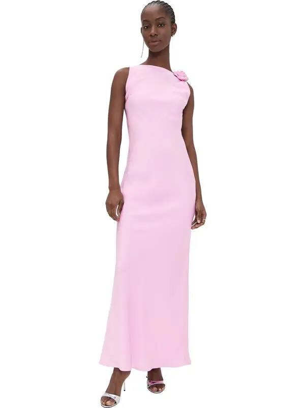 RUNAWAY THE LABEL Zurina Low Back Maxi Dress - Musk