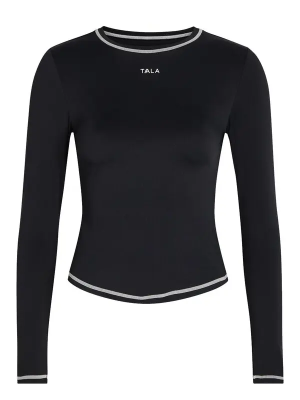 TALA Ultralite Active Logo Stretch-jersey T-shirt - Black