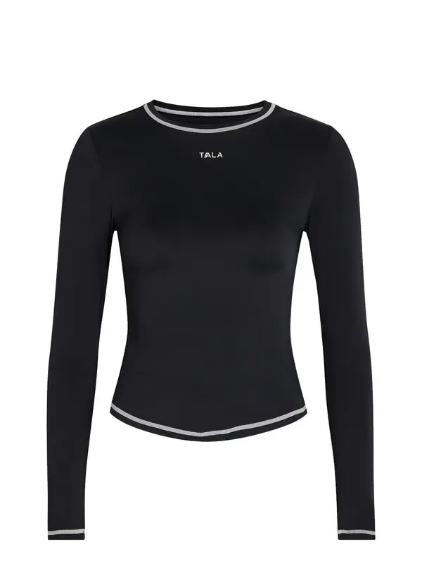 TALA Ultralite Active Logo Stretch-jersey T-shirt - Black