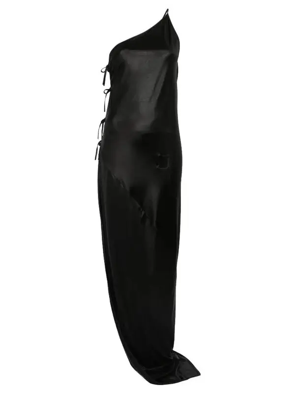 Rick Owens One-shoulder Maxi Dress - Black