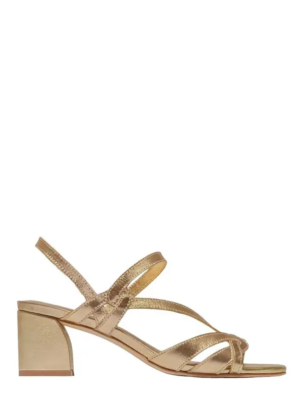 Bernardo Knotted-strap Heeled Sandals - Gold