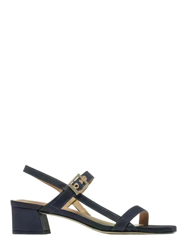 Bernardo Buckle-strap Block Heel Sandals - Blue
