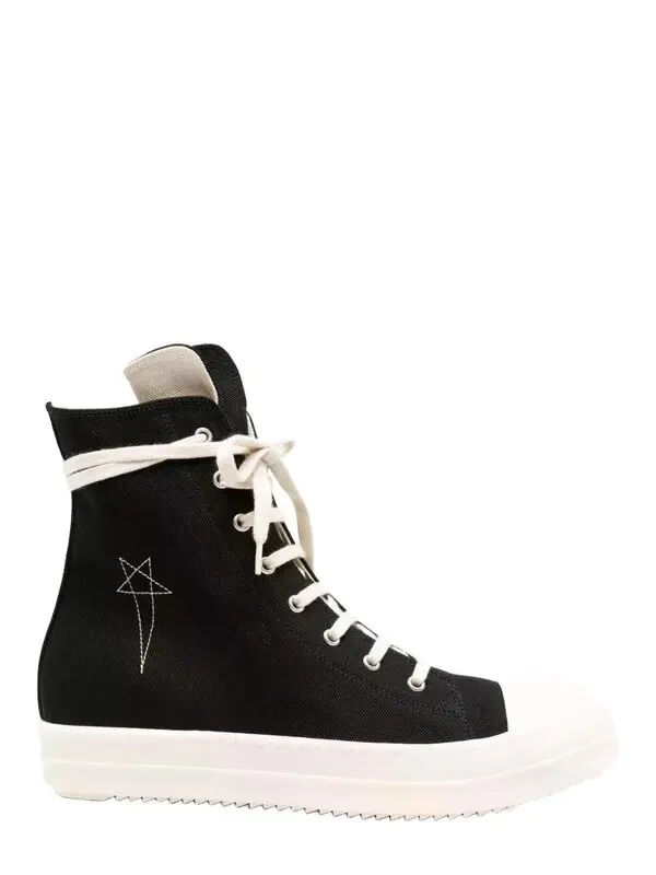 Rick Owens Lace-up Sneakers - Black