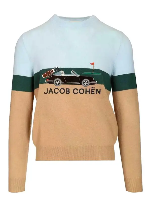 Jacob Cohen Graphic Striped Sweater - Neutrals