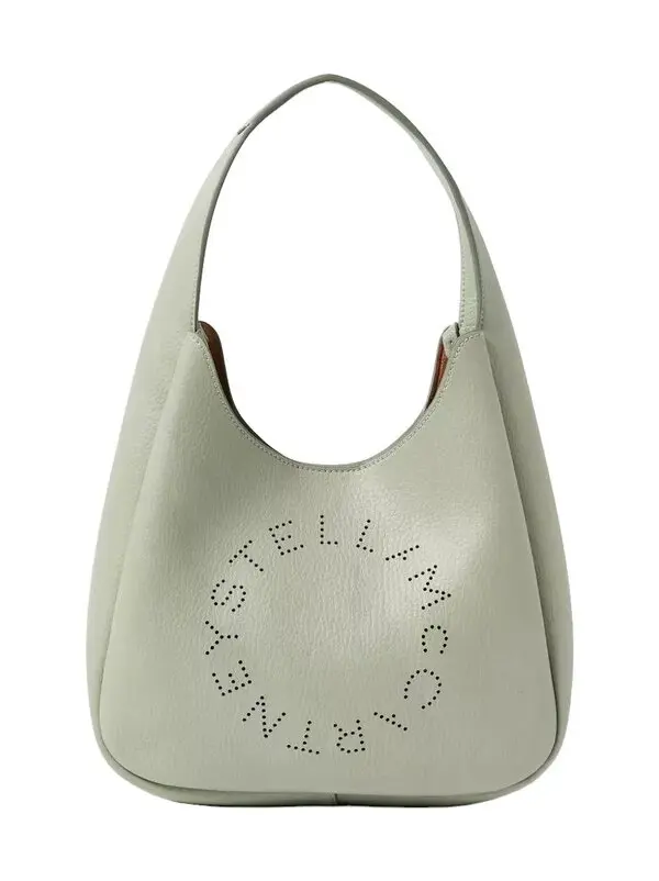 Stella McCartney Logo Appliqué Hobo Bag - Green
